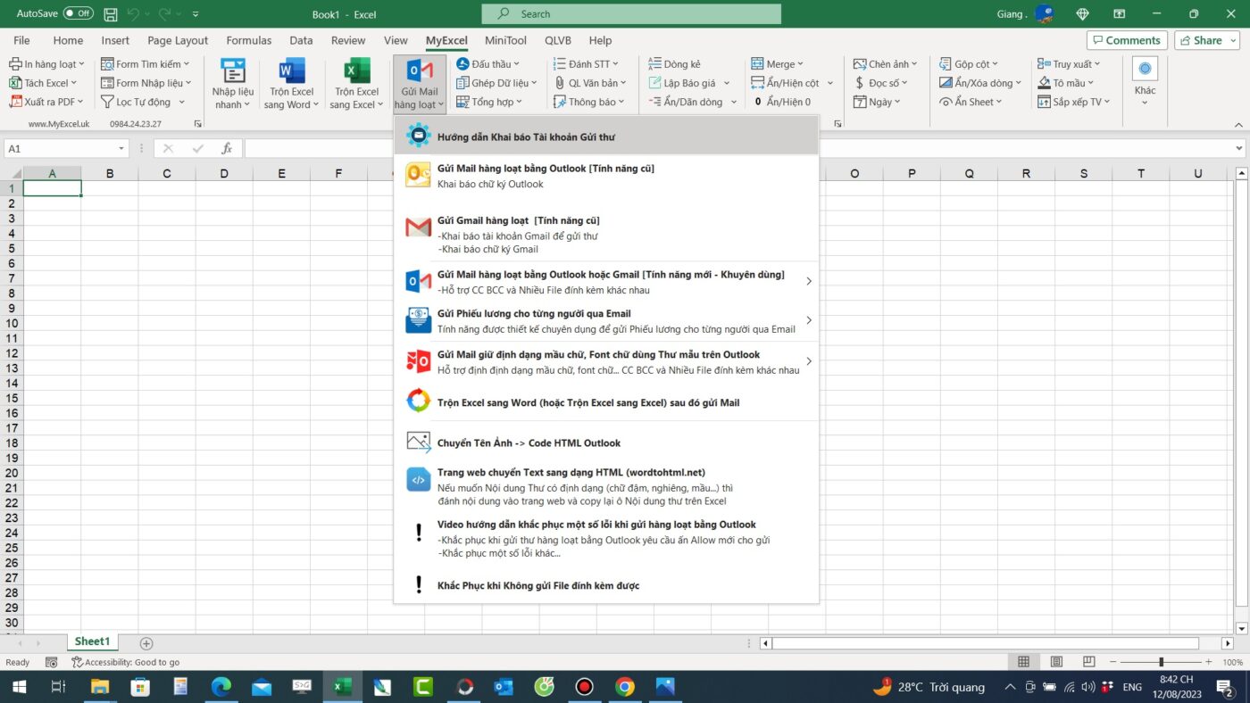 Hướng dẫn cài đặt tiện ích MyExcel – MyExcel