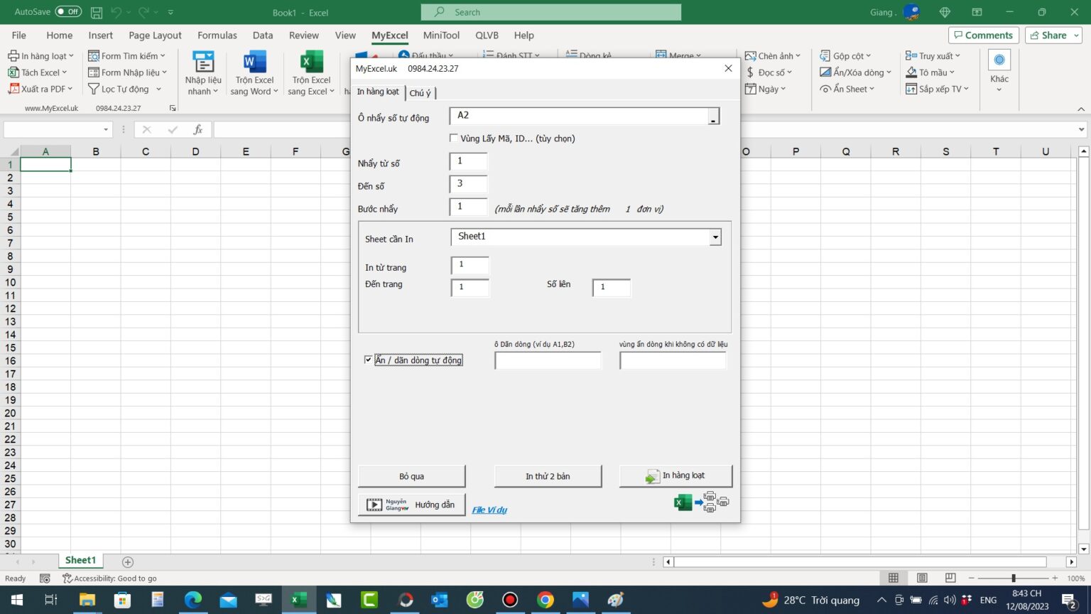 Hướng dẫn cài đặt tiện ích MyExcel – MyExcel